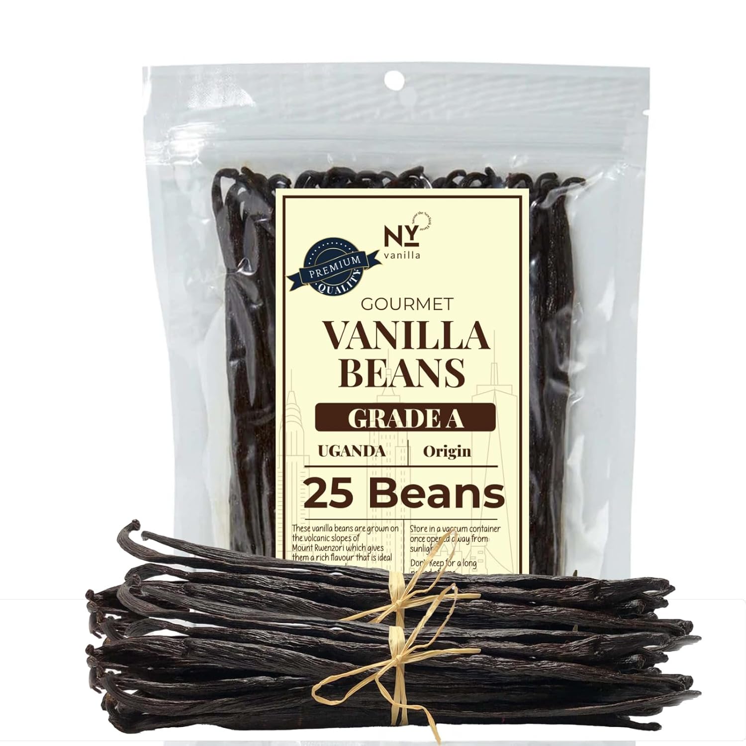 25 Whole Premium Bulk Ugandan Vanilla Beans Grade A – The Gold Standar ...